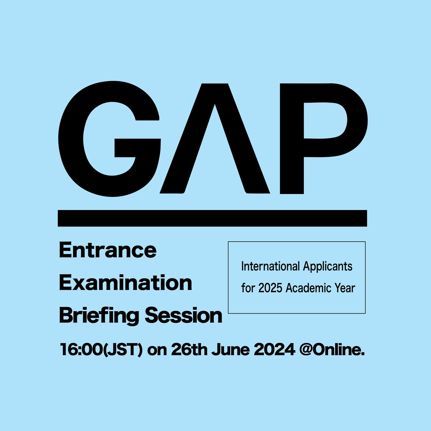 GAP – Global Art Practice Graduate School of Fine Arts Tokyo University ...